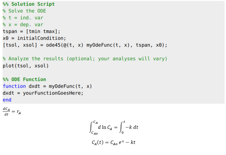 Solve System Of Differential Equations Matlab Ode45 Captions Blog