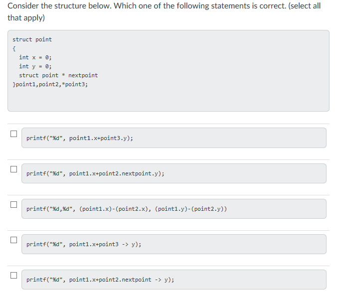Solved Consider the structure below. Which one of the | Chegg.com