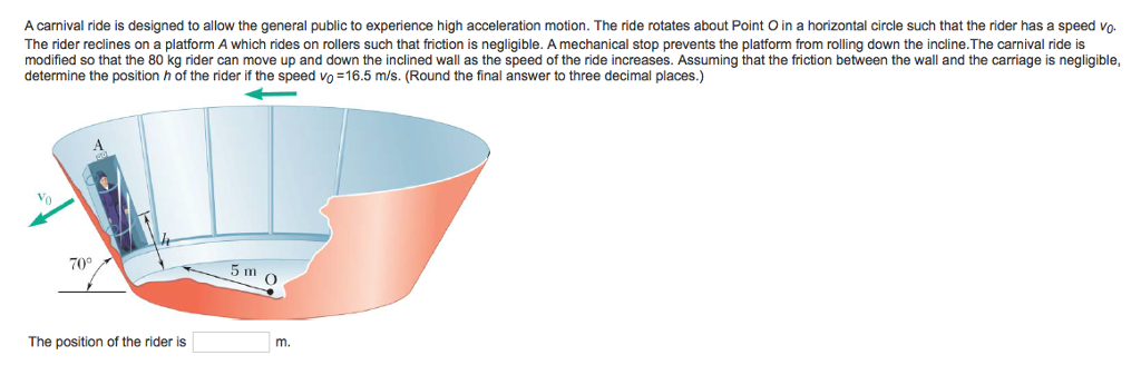 Solved A carnival ride is designed to allow the general | Chegg.com
