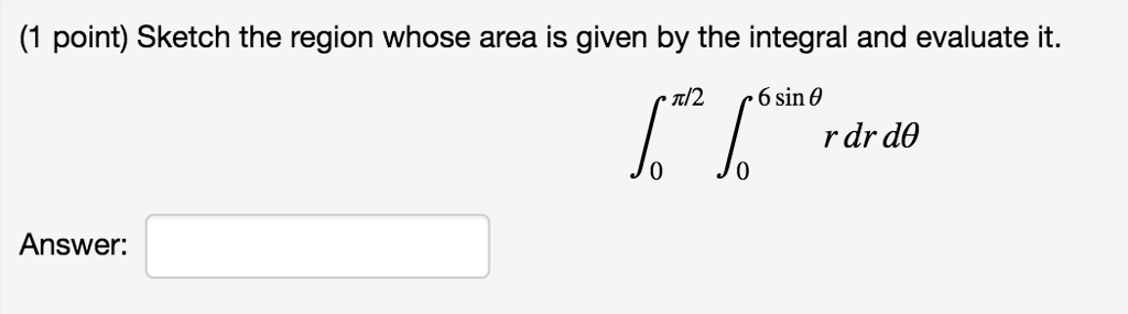 Solved Sketch the region whose area is given by the integral | Chegg.com Solved Sketch the region whose area is given by the integral | Chegg.com