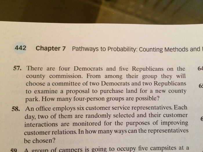 Solved Pathways to Probability: Counting Methods and There | Chegg.com