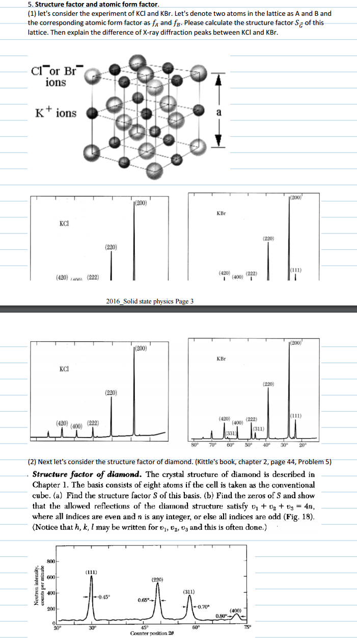 Solved Let's consider the experiment of KCl and KBr. Let's | Chegg.com