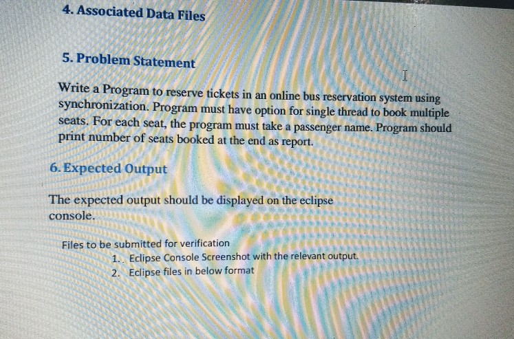 Solved 4 Associated Data Files 5 Problem Statement Write A 8674