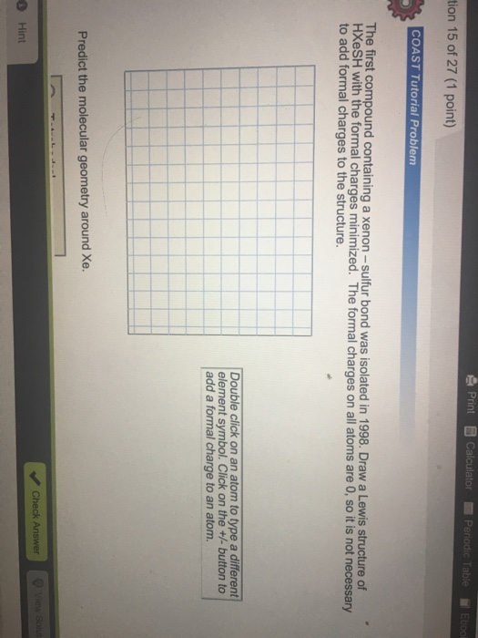 Solved The first compound containing a xenon - sulfur bond | Chegg.com