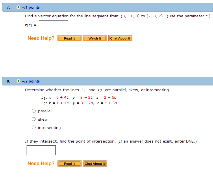 Solved Find a vector equation for the line segment from (3, | Chegg.com