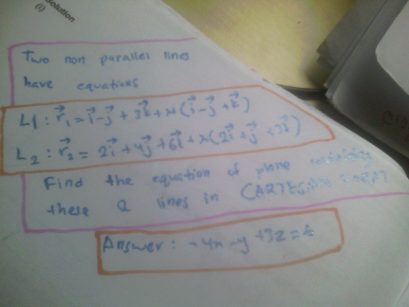 Solved Two non parallel lines have equations Find the | Chegg.com
