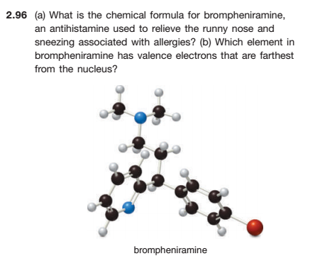 Solved What is the chemical formula for brompheniramine, an | Chegg.com
