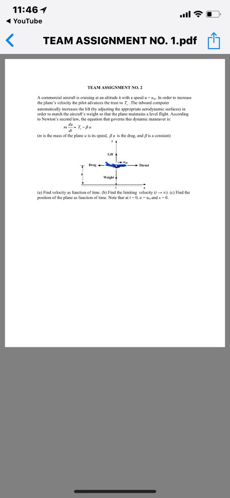 Solved 11:46? YouTube TEAM ASSIGNMENT No. 1.pdf TEAM | Chegg.com