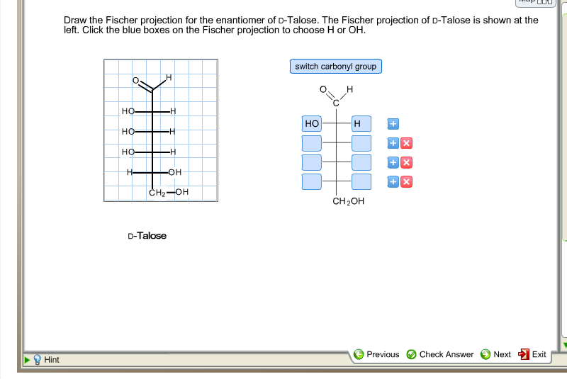 Solved Draw the Fischer projection for the enantiomer of | Chegg.com