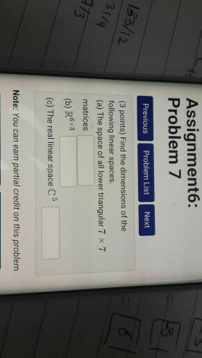 Solved Find the dimensions of the following linear spaces. | Chegg.com
