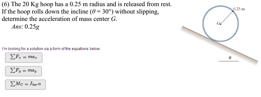 Solved \(a = R\alpha \) Please show all steps, and if | Chegg.com