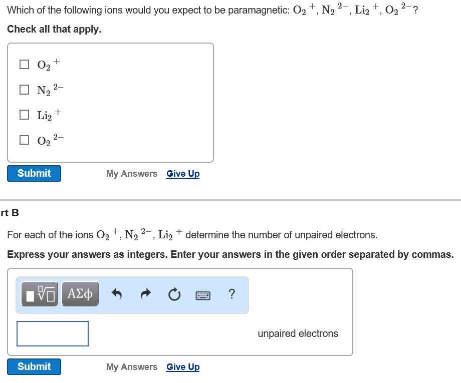 Solved Which of the following ions would you expect to be | Chegg.com