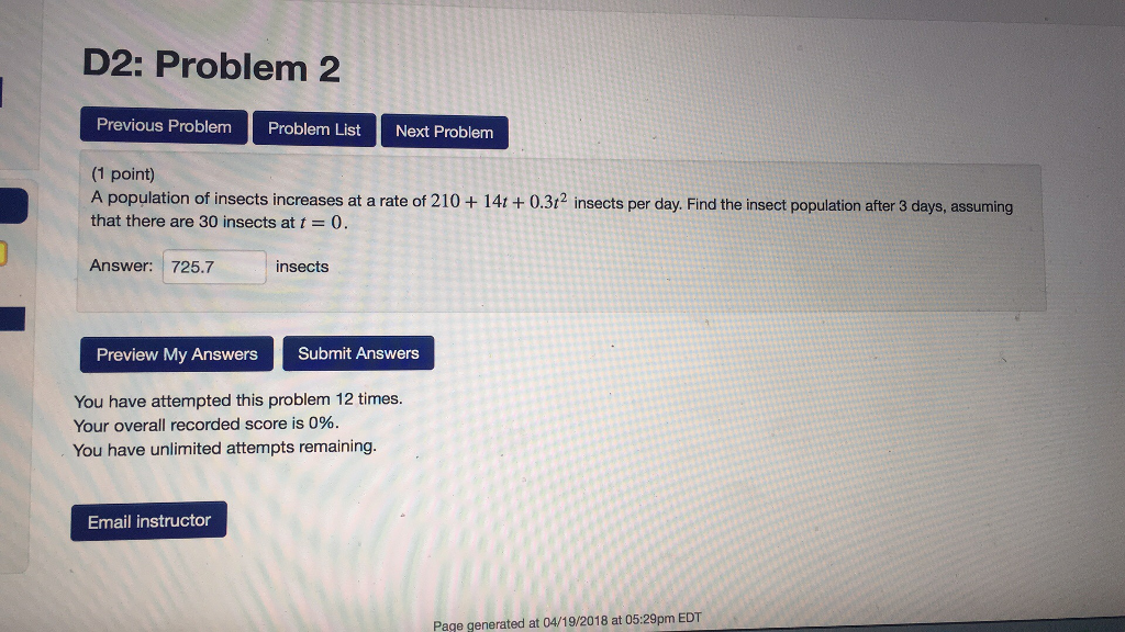Solved D2: Problem 2 Previous Problem Problem List Next | Chegg.com
