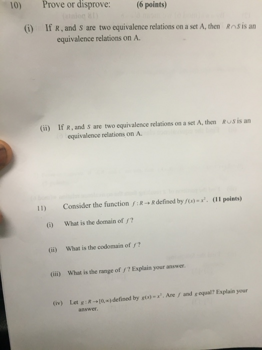 Solved Prove or disprove: If R, and S are two equivalence | Chegg.com