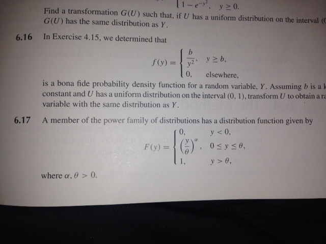 6.17 A member of the power family of distributions | Chegg.com