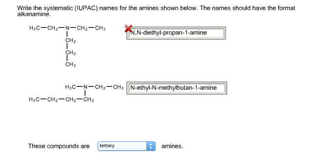 Solved Write the systematic (IUPAC) names for the amines | Chegg.com
