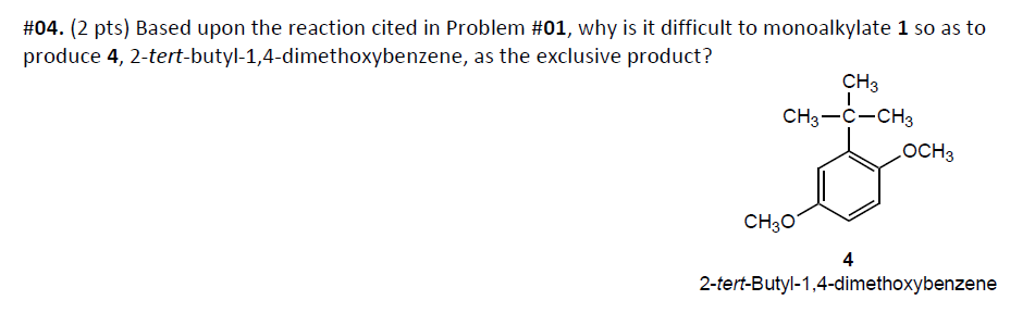 Solved Based upon the reaction cited in problem #01, why | Chegg.com