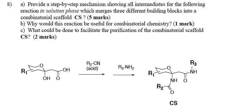 Solved a) Provide a step-by-step mechanism showing all | Chegg.com