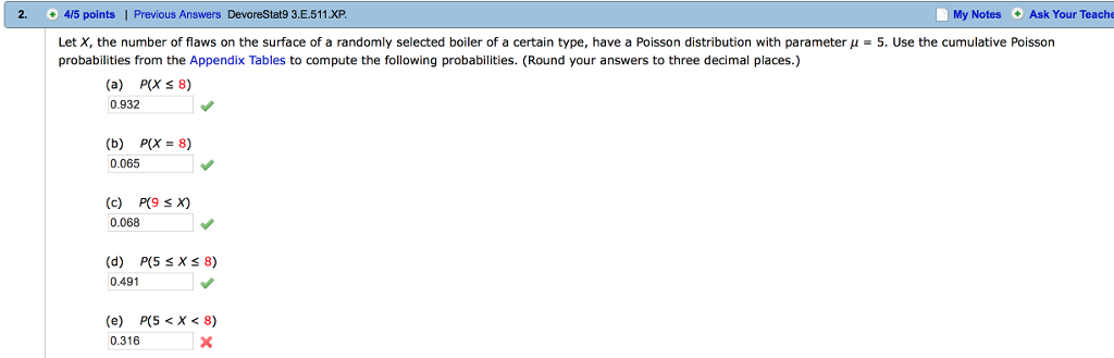 Solved Let X, the number of flaws on the surface of a | Chegg.com