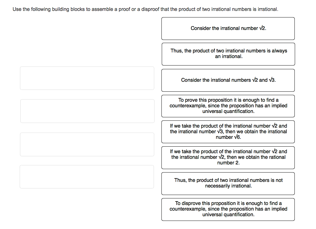 Solved Use the following building blocks to assemble a proof | Chegg.com