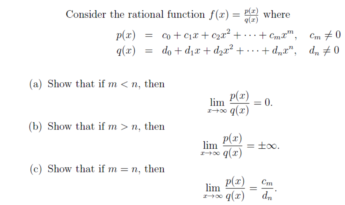 Solved Consider The Rational Function F x p x q x Really Chegg Solved Consider The Rational Function F x p x q x Really Chegg