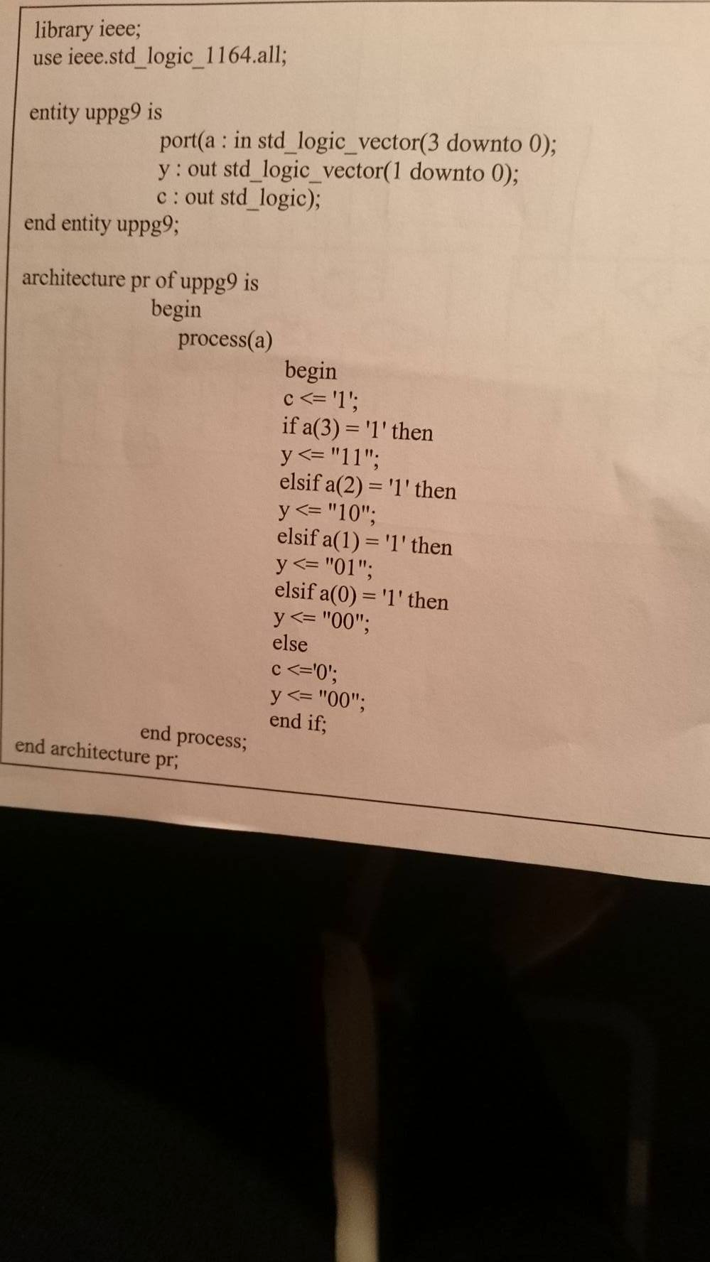 Solved Library ieee; use ieee.std_logic_l 164.all; entity | Chegg.com