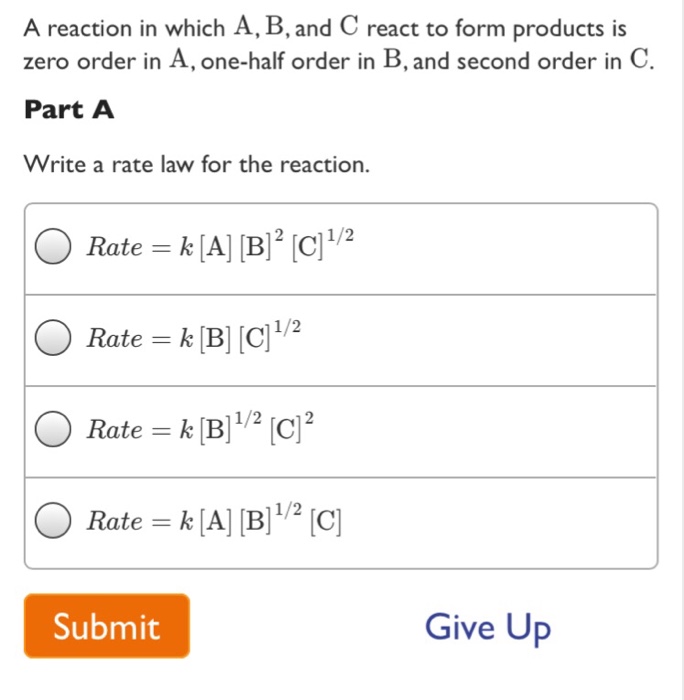 Solved What is the overall order of the reaction? | Chegg.com