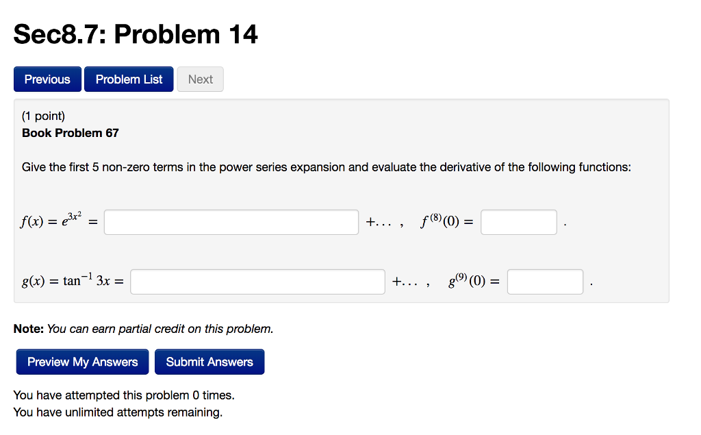 Solved Sec8.7: Problem 14 Previous Problem List Next (1 | Chegg.com