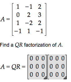 Solved 1 -1 2 0 2 3 A-1 -2 2 Find a QR factorization of A. | Chegg.com