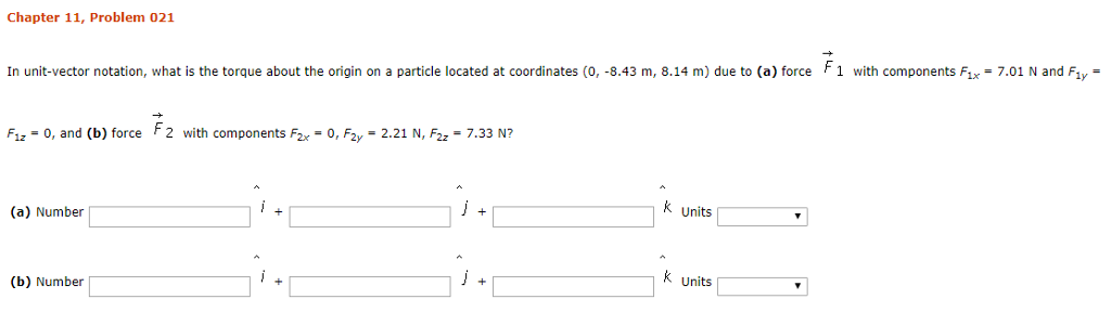 Solved Chapter 11, Problem 021 In unit vector notation, what | Chegg.com