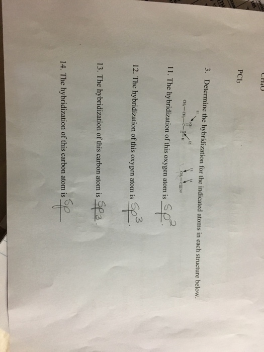 Solved Determine the hybridization for the indicated atoms | Chegg.com Solved Determine the hybridization for the indicated atoms | Chegg.com