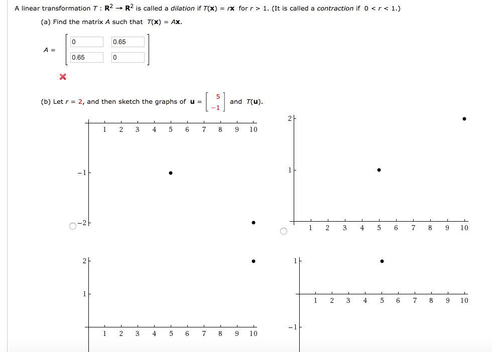 Solved A linear transformation T : R2 → R2 is called a | Chegg.com