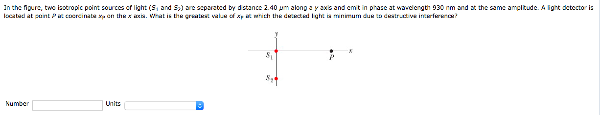 Solved In the figure, two isotropic point sources of light | Chegg.com