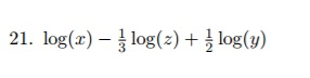 Solved expand the given logarithm and simplify. Assume when | Chegg.com