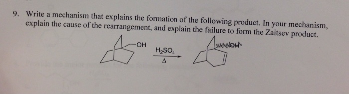 Solved Write a mechanism that explains the formation of the | Chegg.com