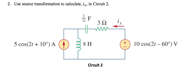 Solved Use source transformation to calculate, i_x, in | Chegg.com