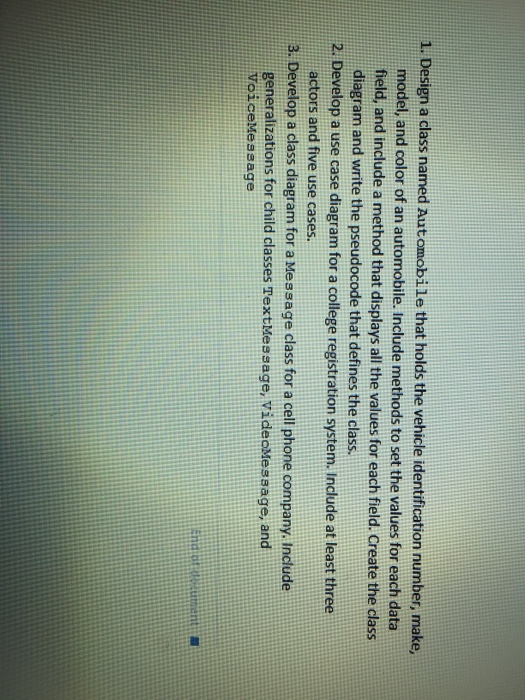 Solved Design a class named Automobile that holds the | Chegg.com