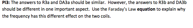 The answers to R3a and DA3a should be similar. | Chegg.com
