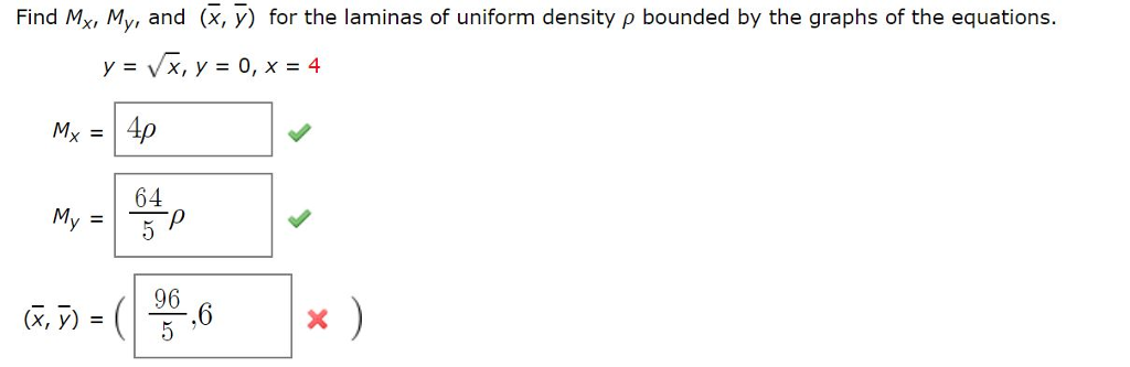 Solved Find Mx, My, and (x, y) for the laminas of uniform | Chegg.com