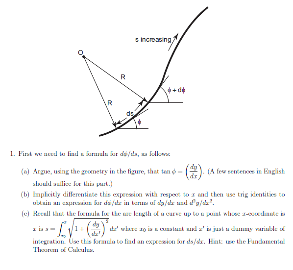First we need to find a formula for d /ds, as | Chegg.com