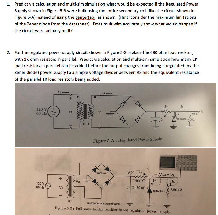 Solved Predict via calculation and multi-sim simulation what | Chegg.com