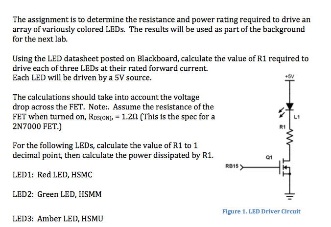 Solved The assignment is to determine the resistance and | Chegg.com