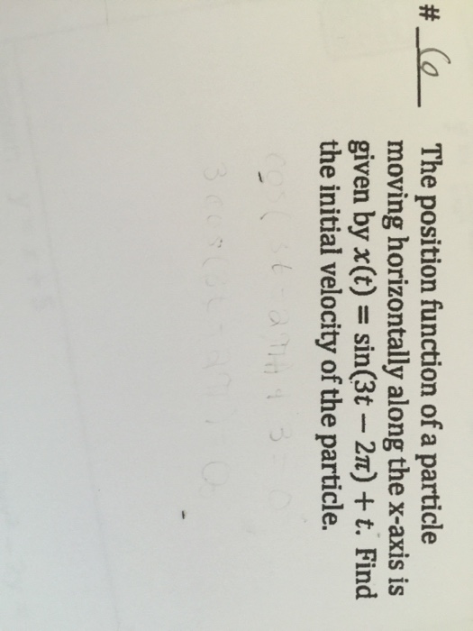 Solved The position function of a particle moving | Chegg.com
