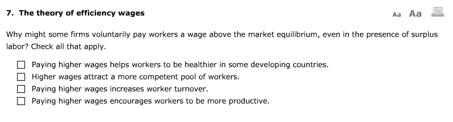 Solved Why might some firms voluntarily pay workers a wage | Chegg.com