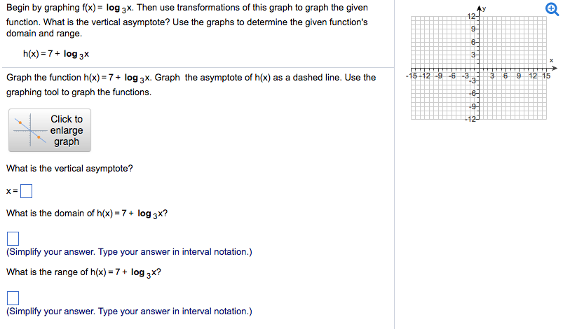 Solved Begin by graphing f(x)- log 3x. Then use | Chegg.com