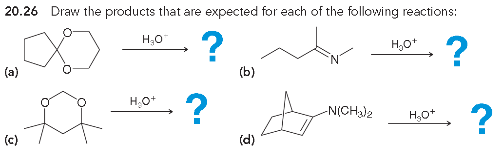 Solved Draw the products that are expected for each of the | Chegg.com
