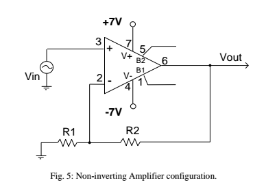 Solved Consider a non-inverting amplifier shown in Fig. 5. | Chegg.com