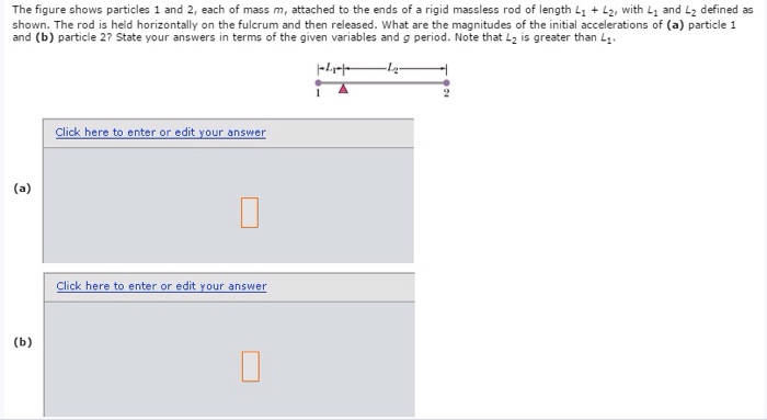 Solved The figure shows particles 1 and 2, each of mass m, | Chegg.com