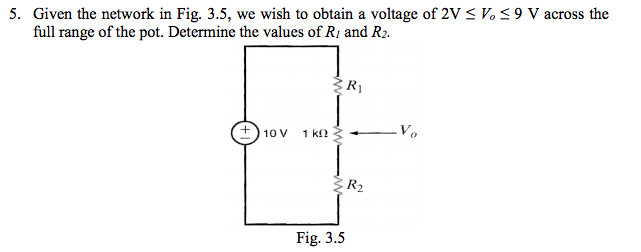 Solved Given the network in Fig. 3.5, we wish to obtain a | Chegg.com Solved Given the network in Fig. 3.5, we wish to obtain a | Chegg.com