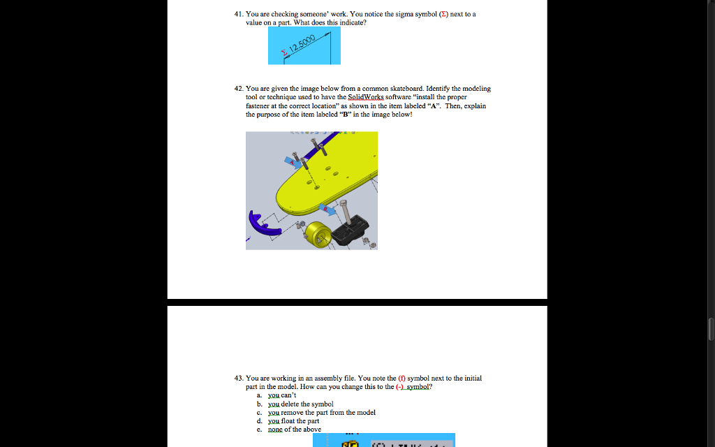 Solved 41. You are checking someone' work. You notice the | Chegg.com